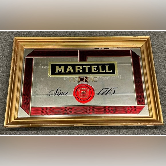 martel | Wall Decor | Vintage Martel Cognac 715 Bar Sign Mirror | Poshmark